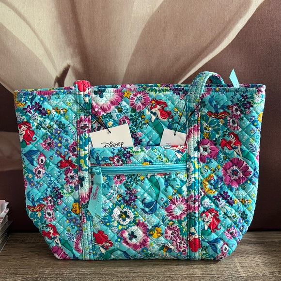 Vera Bradley | Bags | Vb X Disney Small Vera Tote Ariel Floral Nwt ...